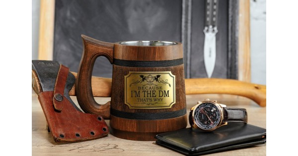 Dungeon Master Mug, Dungeons and Dragons, D&D Beer Stein, Gift Engraved ...