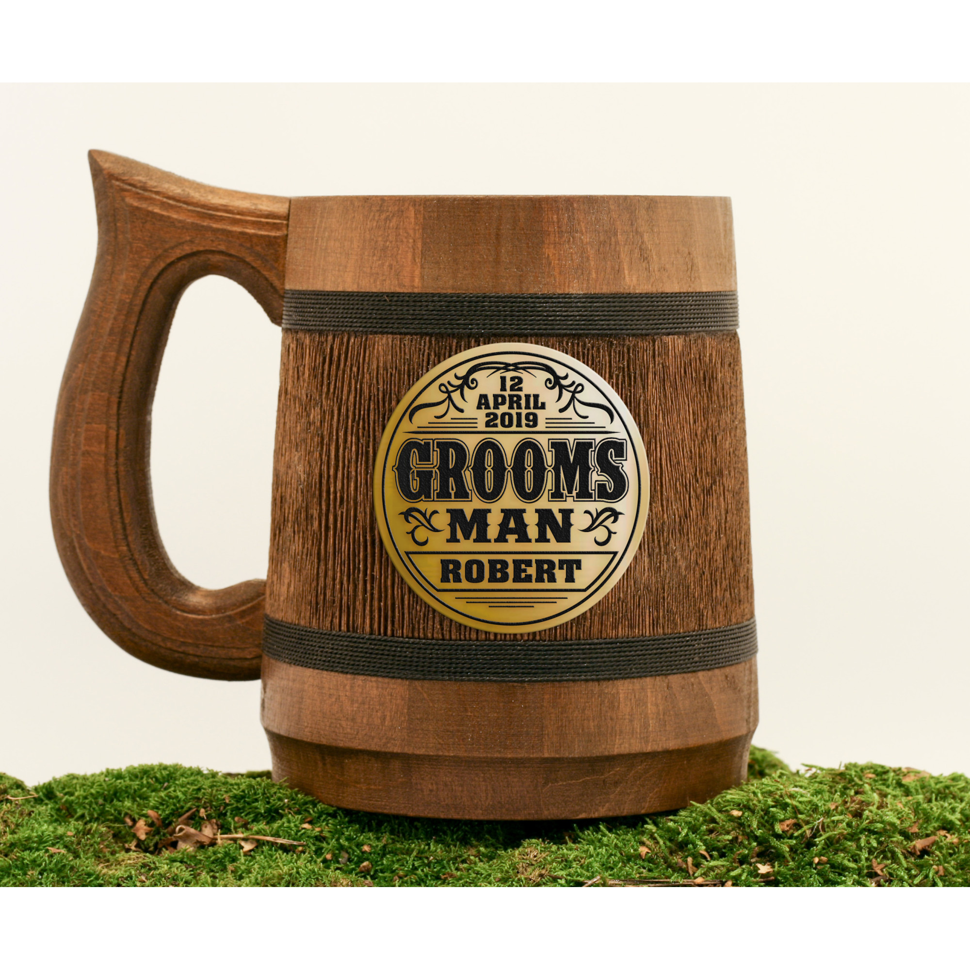 Personalized Groomsmen Beer Mug
