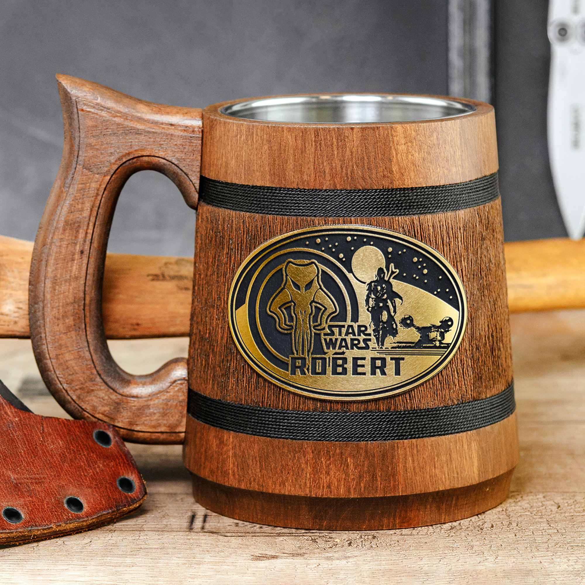 Mandalorian Personalized Mug, Star Wars Handmade Gift, Birthday Gamer ...